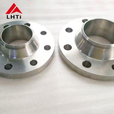 China Customized Weld Neck Flange , Gr2 Gr9 Butt Forging Titanium Flange for sale