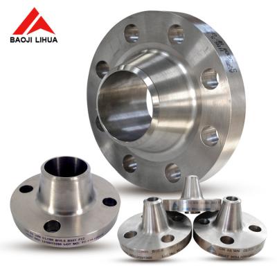 China Gr2 Gr9 Titanium Weld Neck Flange Forged Cnc Machine ANSI B16.5 DN125 PN16 for sale