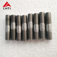 China DIN 938 Gr2 Titanium Stud Bolt with DIN 934 Hex Nuts M14 M18 M20 CNC Machined Corrosion Resistant for sale