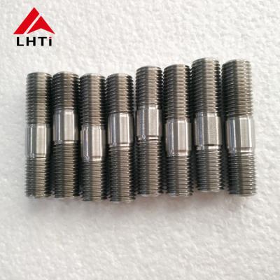 China DIN 938 Gr2 Titanium Stud Bolt with DIN 934 Hex Nuts M14 M18 M20 CNC Machined Corrosion Resistant for sale