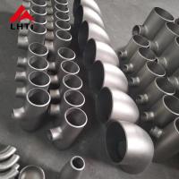 China ASTM B363 GR2 Bending Titanium Pipe , Tee Reducer Pipe Fittings Pickled Surface for sale
