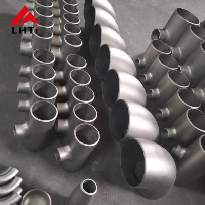 China ASTM B363 GR2 Bending Titanium Pipe , Tee Reducer Pipe Fittings Pickled Surface for sale