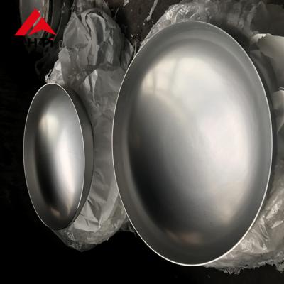 China Pressure Vessel GR12 Titanium Hemispherical Dish End OD 300mm for sale