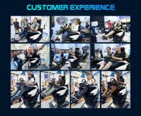 China 3 Axis VR Racing Simulator Dynamic Platform Immersive Driving Car 1.0kW for sale