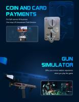 China YHY Coin Operated Virtual Reality Shooting Arcade Game Machine 9d Vr Shoot Games Gun Battle VR Shooting Simulator for sale