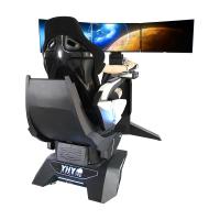 China 9D VR Flight Simulator Resort Hotel Black All Aluminum Alloy VR Egg Game Equipment for sale