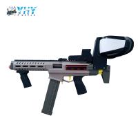 China Arcade VR Shooting Simulator VR Gun Battle Standing Walker VR Machine Gun Gatling for sale