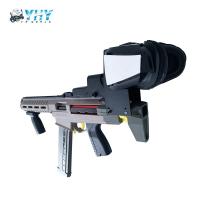 China Thickened Metal Sheet 32 Inch Screen Standing Walker VR Shooting Gun Battle Games for sale