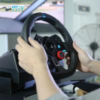 China 4D VR Racing Simulator 3 Dof Motion 1 Player All Aluminum Alloy Steering Wheel for sale