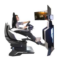 China 4D VR Racing Simulator 3 Dof Motion 1 Player All Aluminum Alloy Steering Wheel for sale