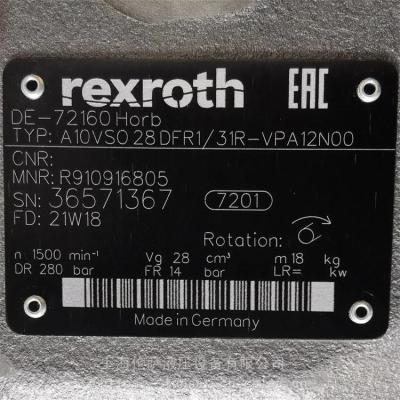 China Rexroth excavator plunger pump high pressure A10VSO28DR/31R-PPA12N00 A10VSO28DR/32R-VPB121N00 for sale