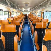 China Guangtong Used Electric Bus 46 Seats Used Travel Bus Produced In December 2017 for sale