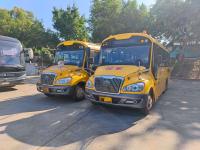 China 34 Seats Second Hand School Bus Diesel Fuel With V6 Engine for sale