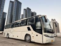 China White Large Used Passenger Bus 47 Seats Pre Owned Bus with Manual Transmission Type for sale
