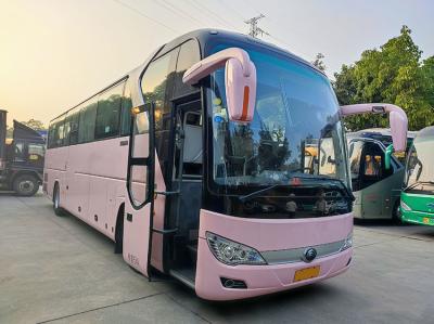 China Luxury Pink Used Buses  Euro 5 LHD Used Diesel Shuttle Bus For Sale for sale