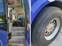 China Blue Used Bus 51 Seats Euro 4 Emission Standard for sale