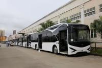 China 30 Seats EV City Bus Zonson 12m LHD Bus for 2 Passenger Doors Mileage for sale