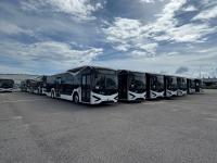China EV Zonson Secong-hand City Bus for 2 Passenger Doors and White Exterior for sale