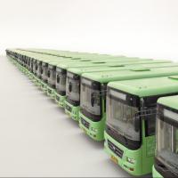 China Second-hand 8-meter Left-hand Drive Green Diesel Bus with 3767 ml Displacement for sale
