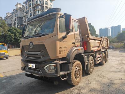 China Two Seat Yellow Second-hand Howo Dump Truck Produced in 2019 for sale