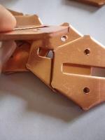 China Ultra Thin Precision Flat Brass Gasket Copper Profile Gap Sheet Metal Gasket for sale