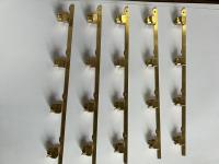 China OEM professional sheet metal laser cutting service stamping parts spring brass copper clamp contact for sale