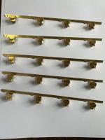 China OEM professional sheet metal laser cutting service stamping parts spring brass copper clamp contact for sale