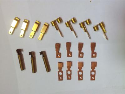 China Brass Nickel Plating Progressive Metal Forming , Metal Stamping Parts Cable Connectors for sale