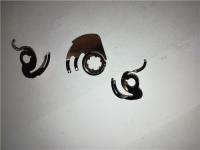 China Electrical Through Hole Sheet Metal Parts Spring Battery Contact Holder With Two Pins for sale