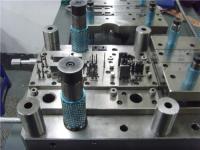 China Two Row Cavity Stamped Sheet Metal Parts, Progressive Stamping Process 2mm Thickness for sale