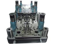 China Two Row Cavity Stamped Sheet Metal Parts, Progressive Stamping Process 2mm Thickness for sale