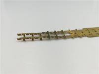 China One Row Line Progressive Forming Brass Stamping Parts For Straight / Earthing Connection for sale
