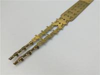 China One Row Line Progressive Forming Brass Stamping Parts For Straight / Earthing Connection for sale