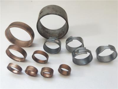China Different Size Metal Stamping Rings , Progressive Sheet Metal Copper Material for sale