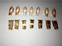 China BeCu Brass Stamping Parts One Row Cavity For Wall Switch Plugs / Sockets for sale