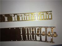 China BeCu Brass Stamping Parts One Row Cavity For Wall Switch Plugs / Sockets for sale