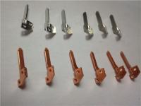 China Two Rows Progressive Die Stamping , Sheet Metal Die Electrical Cuppor / Brass Connector for sale