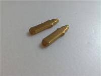 China Compound Blanking Brass Stamping Parts Thick Small Input Connecter Parts for sale