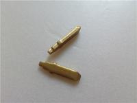 China Compound Blanking Brass Stamping Parts Thick Small Input Connecter Parts for sale