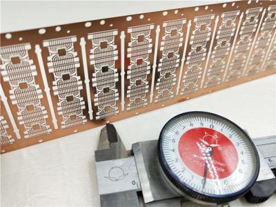 China Abnormal Shape Thin Stamped Lead Frame High Speed Press ±0.0002mm Tolerance for sale