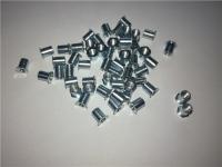 China Progressive Rivet Press Dies Punch One Brass Part Brass Material 0.5mm Thickness for sale