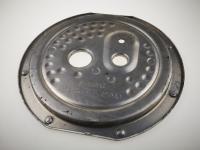 China Custom Metal Motor End Cover | Precision Stamped Steel Housing Plate with Reinforced Dimple Design for sale