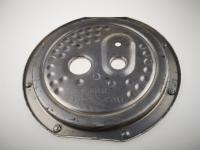 China Custom Metal Motor End Cover | Precision Stamped Steel Housing Plate with Reinforced Dimple Design for sale
