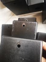 China Precision Black Powder-Coated Sheet Metal Housing | Custom Steel Electrical Enclosure Box | Fabricated Metal Casing with Mounting Holes for Industrial Equipment for sale