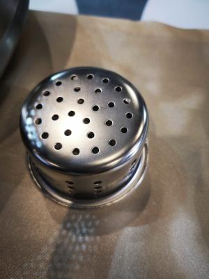 China Stainless Steel Spice Shaker Lid – Perforated Seasoning Dispenser Cap, Durable Mesh Filter Cover for Powder, Cheese, Salt, and Pepper Jars for sale