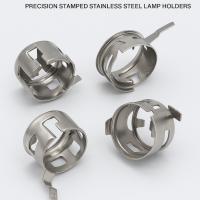 China Metal Lamp Socket Retainer Clips – Precision Stamped Stainless Steel Lamp Holders for Automotive or Industrial Lighting Fixtures for sale