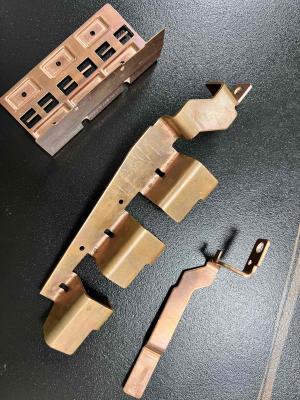 China Custom Copper Stamped Electrical Connectors – Precision Conductive Busbar Components for Power Distribution and Grounding Systems for sale