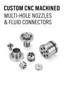 China Custom CNC Machined Multi-Hole Nozzle & Fluid Connectors – Precision Stainless Steel Components for Spray, Fuel, and Laboratory Systems for sale