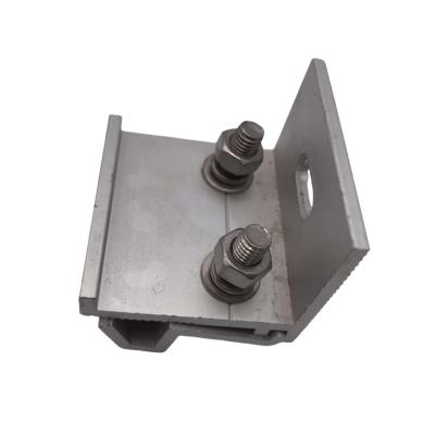 China Durable Solar-Powered Vertical Seam Clamp – Weatherproof Aluminum Mounting Bracket for Standing Seam Metal Roofs for sale