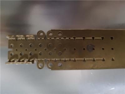 China Precision Progressive Die Stamping Phosphor Bronze Electric Socket Terminal Stamping Parts for sale
